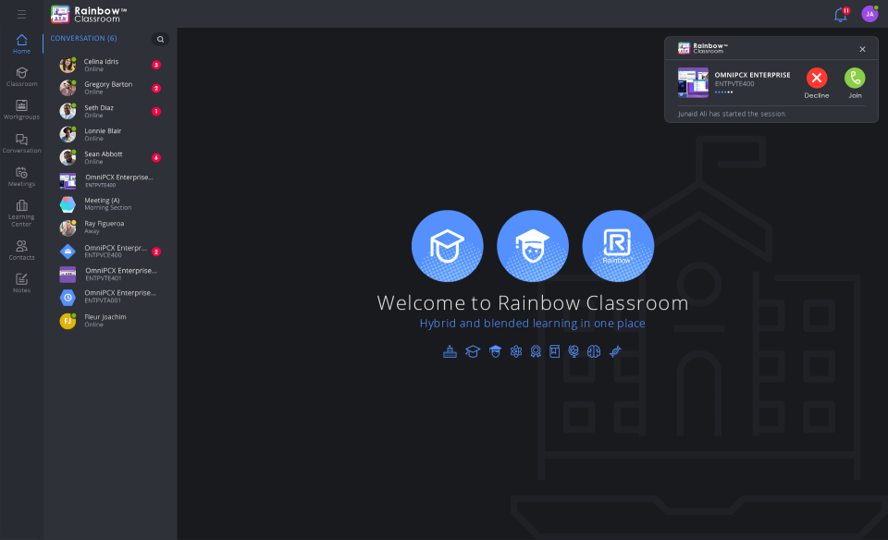 Rainbow Classroom | The virtual classroom based on the cloud